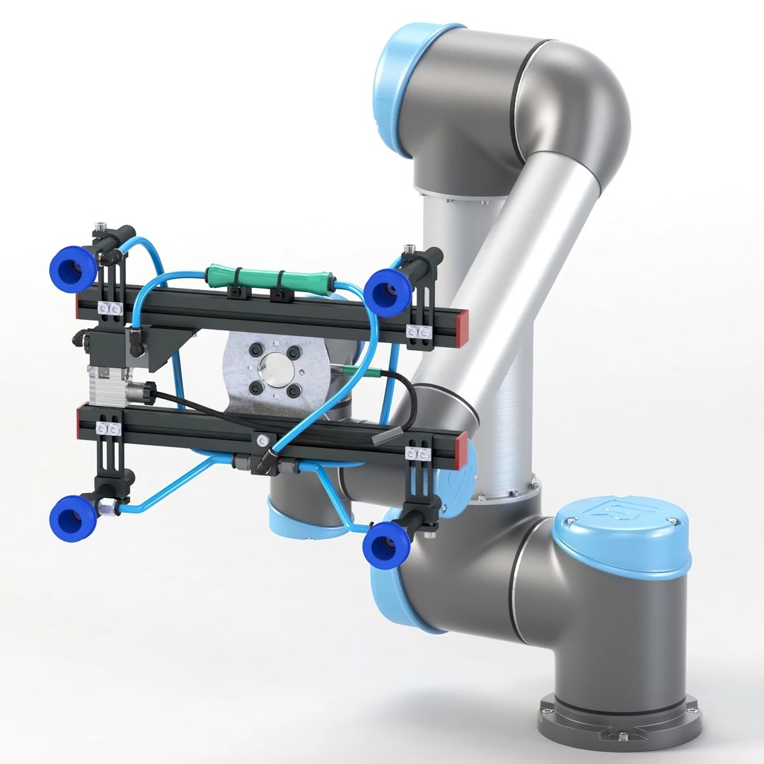 3D UR5 With Gimatic KIT-UR-V End Of The Arm Tool Model - TurboSquid 2021121