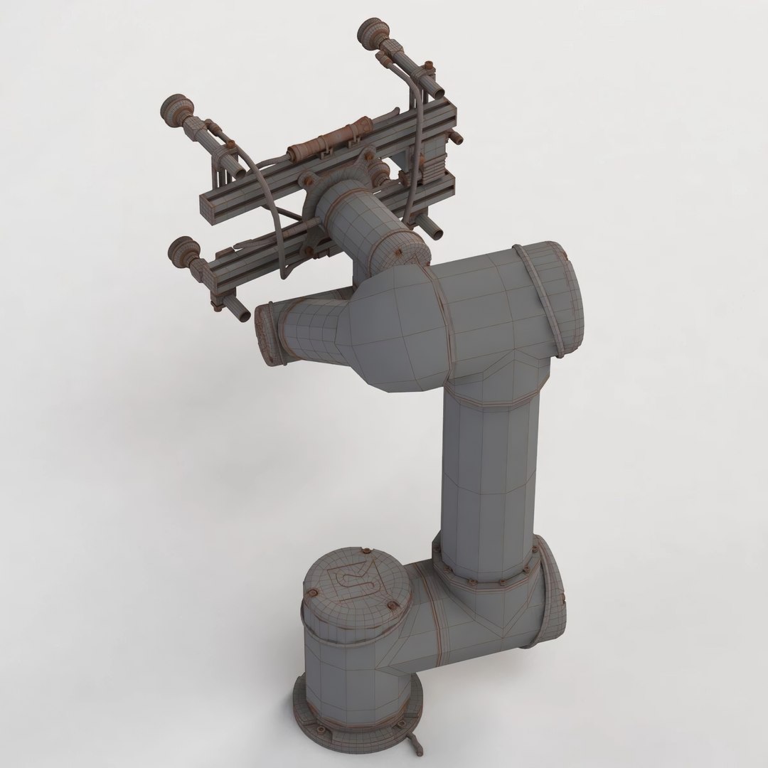 3D UR5 With Gimatic KIT-UR-V End Of The Arm Tool Model - TurboSquid 2021121