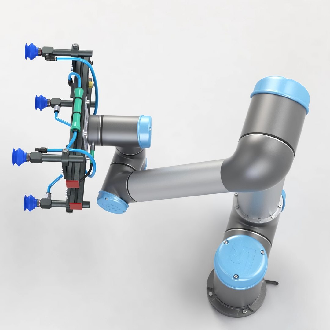 3D UR5 With Gimatic KIT-UR-V End Of The Arm Tool Model - TurboSquid 2021121