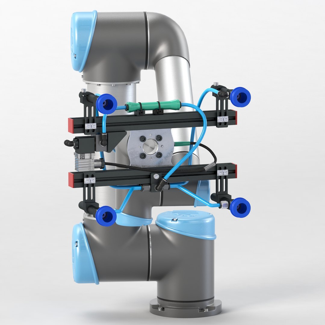 UR5 with Gimatic KIT-UR-V End Of The Arm Tool 3D 모델 - TurboSquid 2021121