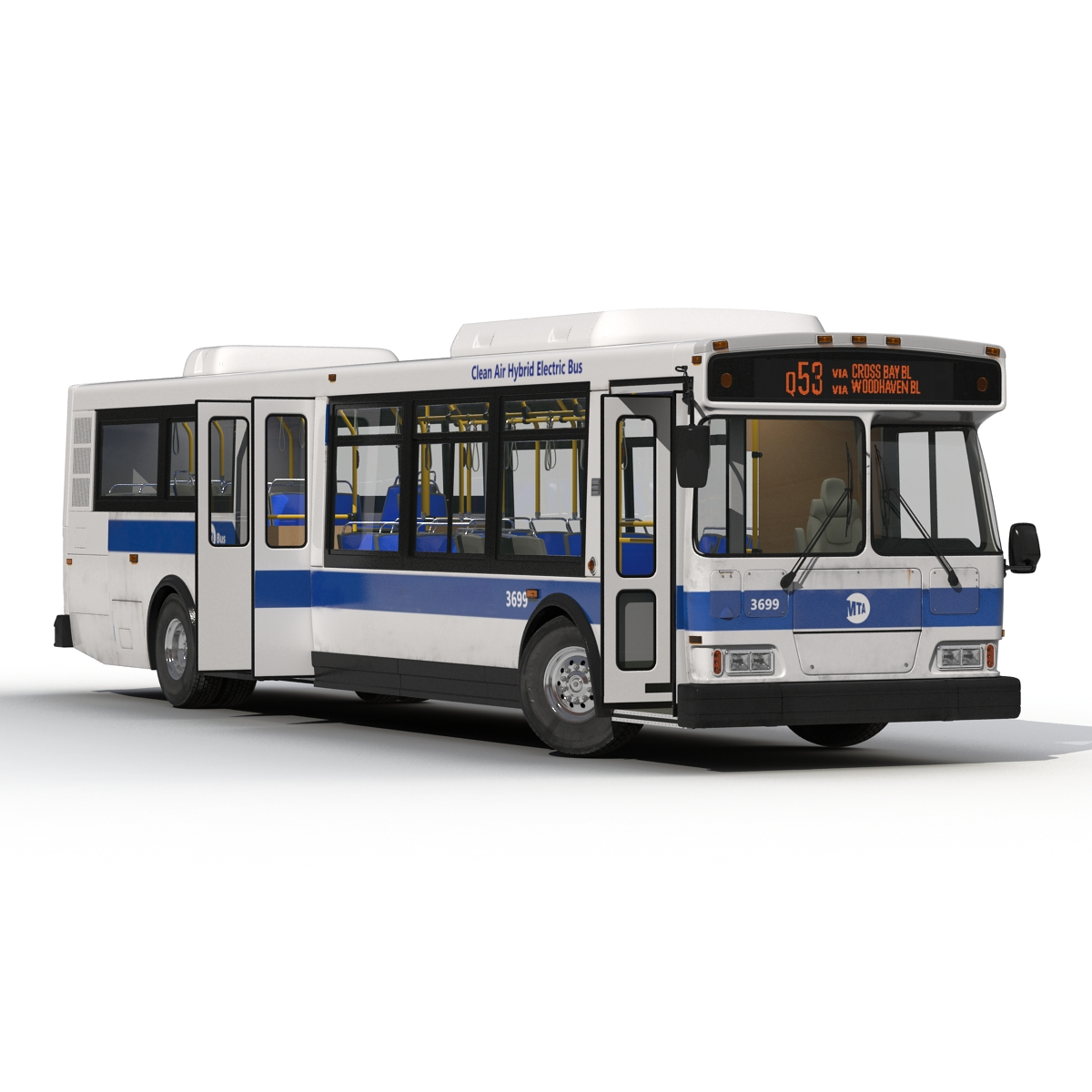 3d mta new york city bus