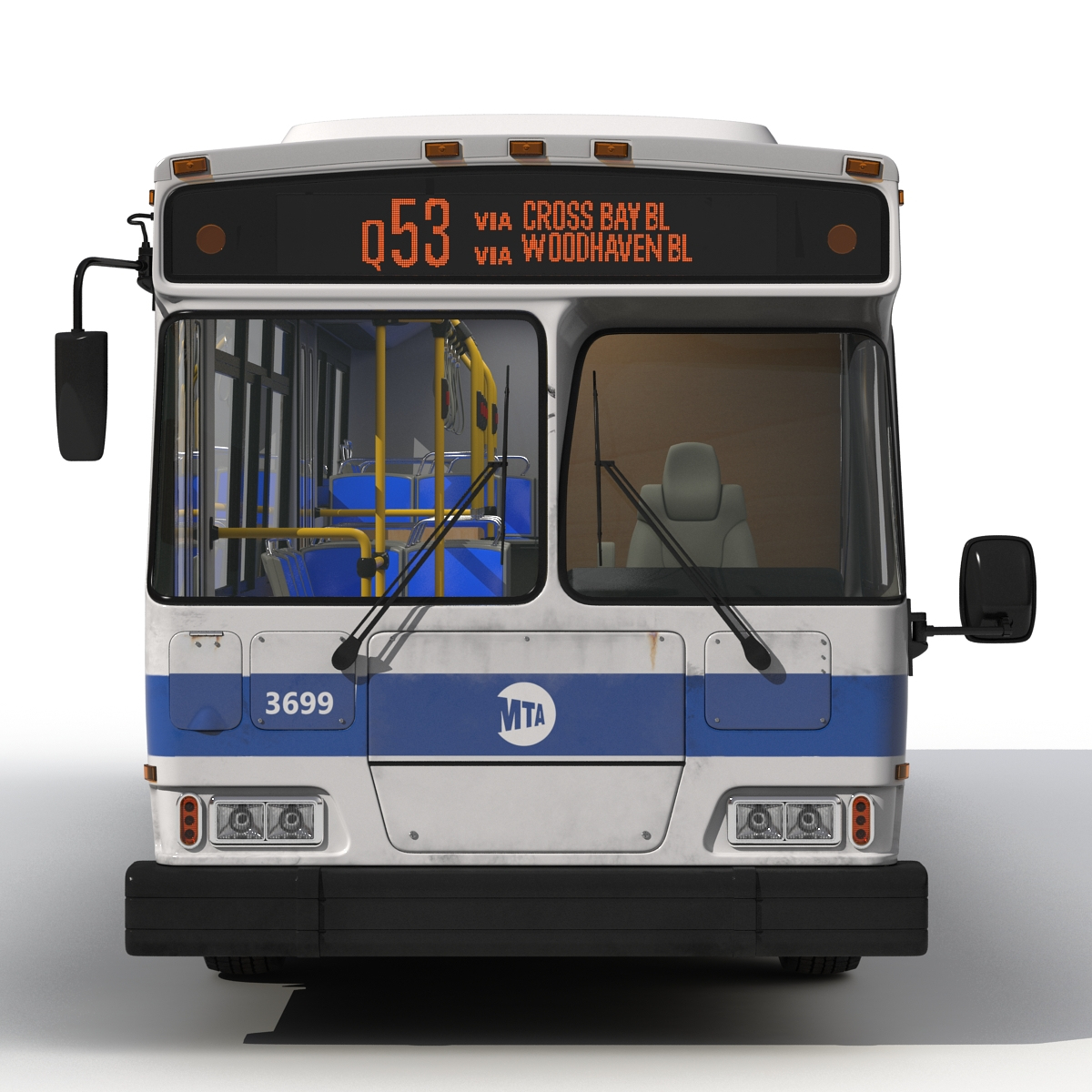 3d mta new york city bus