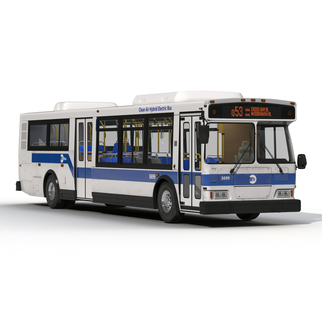 3d mta new york city bus