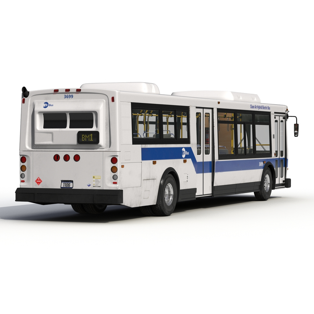 3d mta new york city bus
