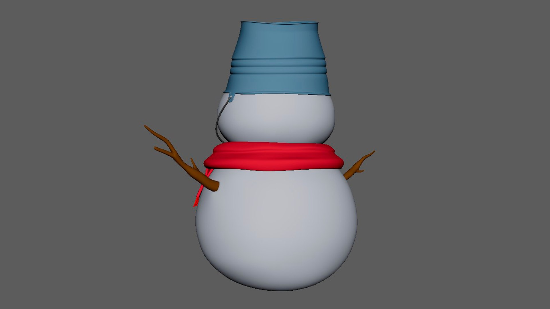 3D SNOWMAN model - TurboSquid 2141390