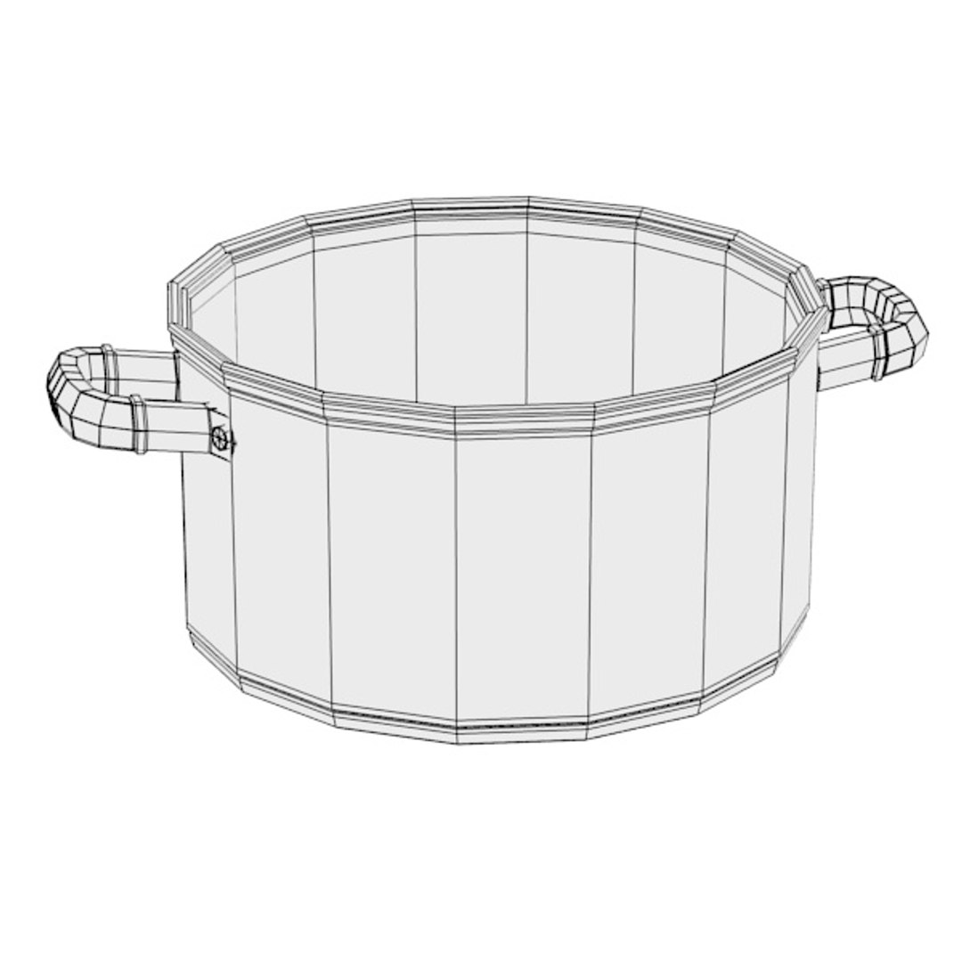 3d cooking pot model