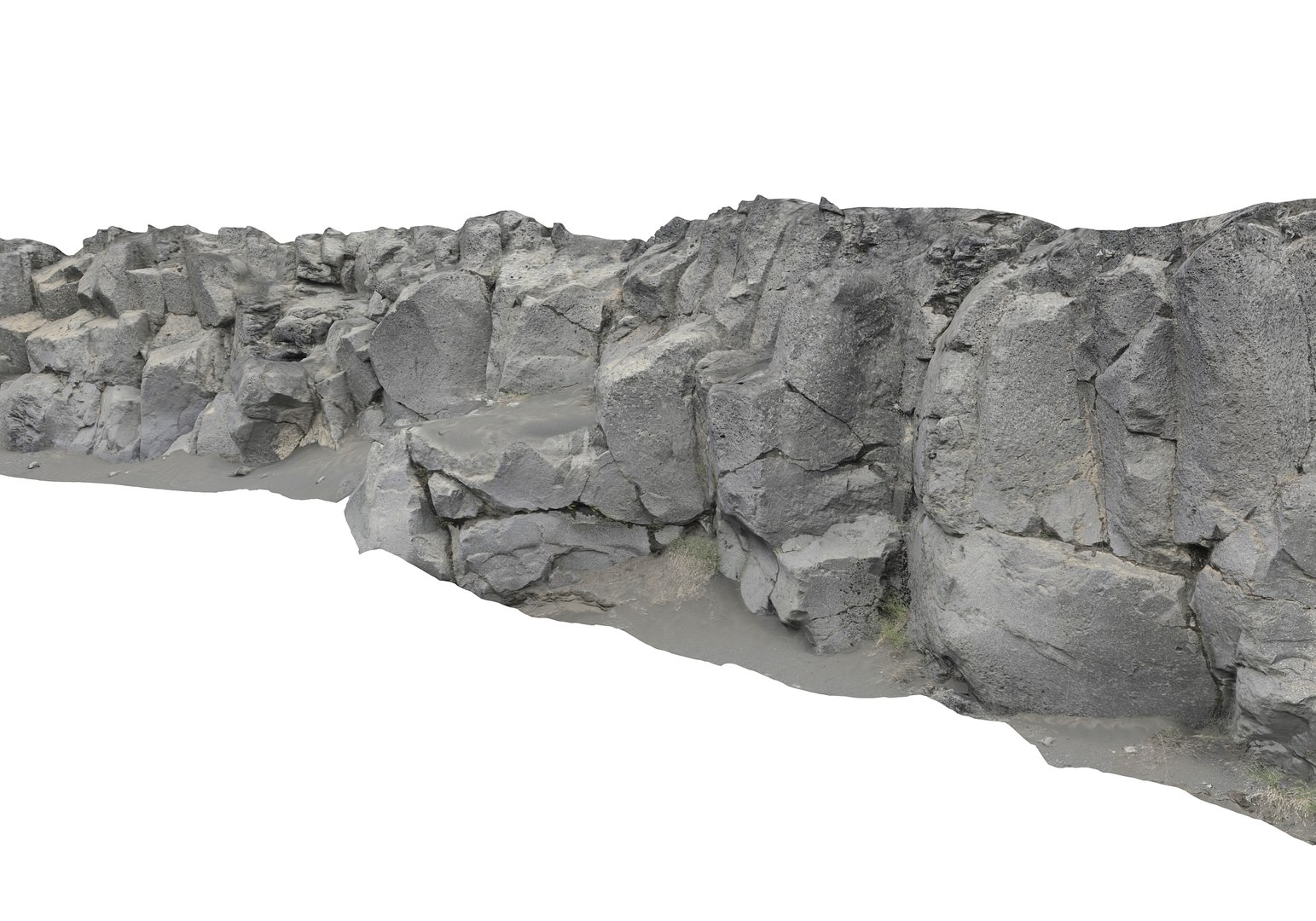 3D Iceland Basalt Cliff - TurboSquid 1607597