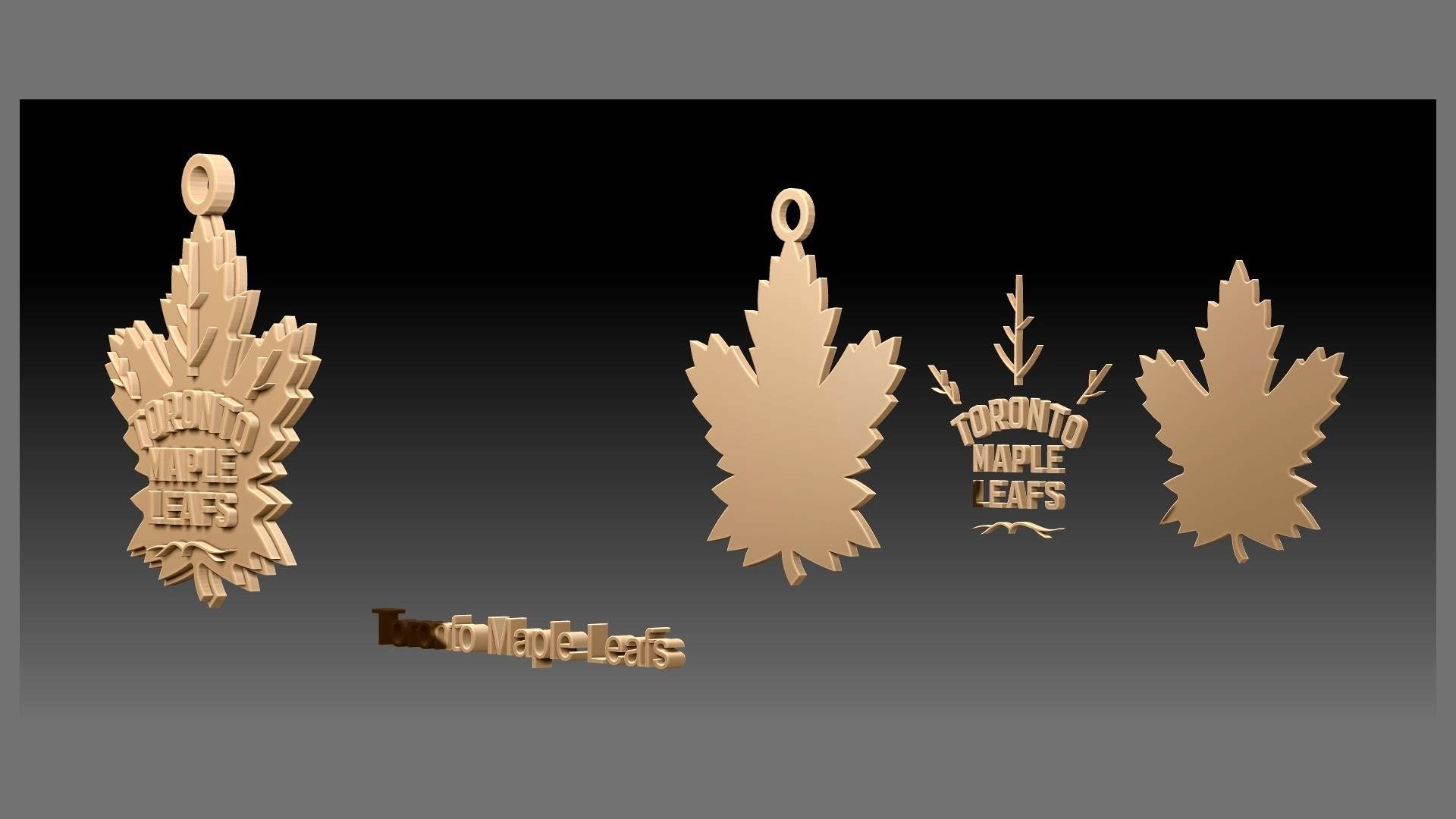 Toronto Maple Leafs Keychan Shield Printable And PBR 3D Model ...