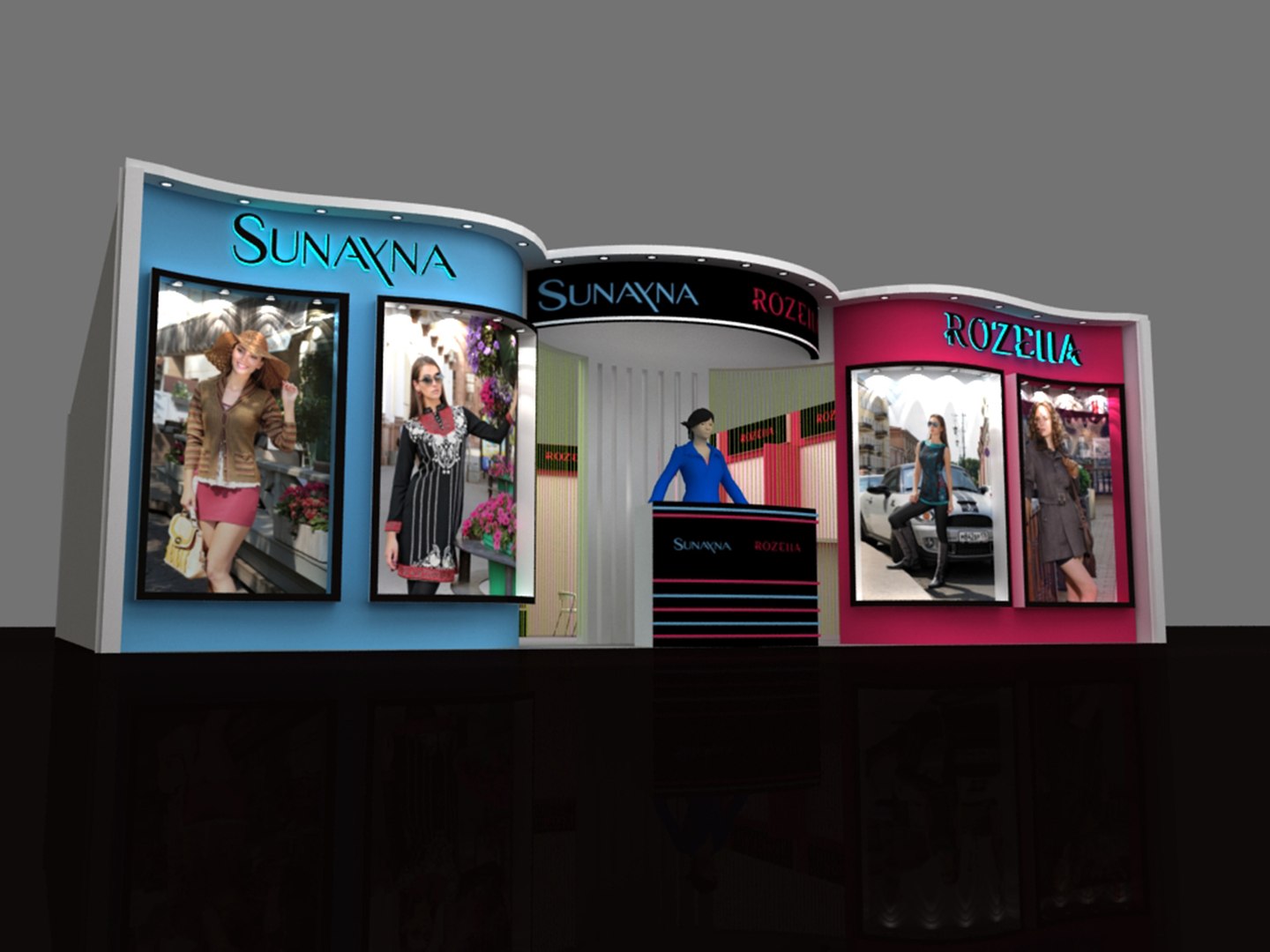 One Side Open Stand Model - TurboSquid 1990472