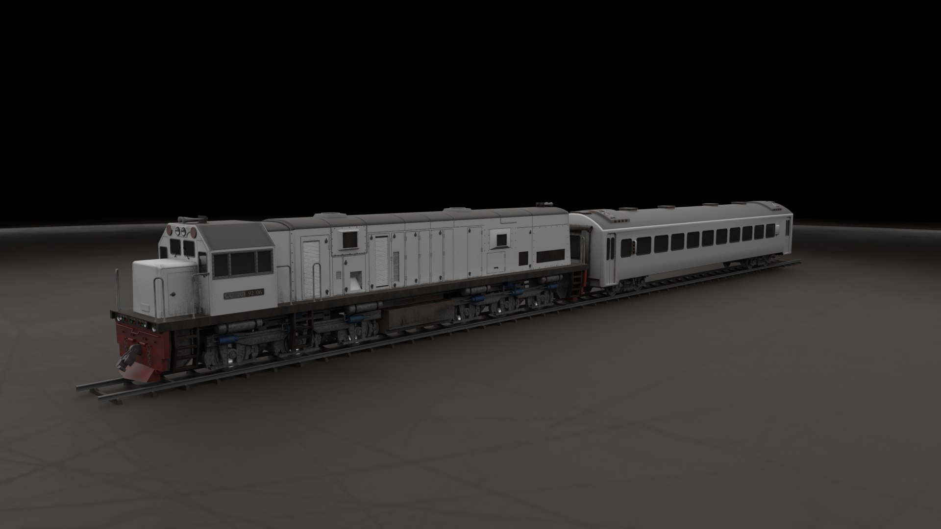 3D Locomotive CC 201 Low-poly 3D Model - TurboSquid 1878147
