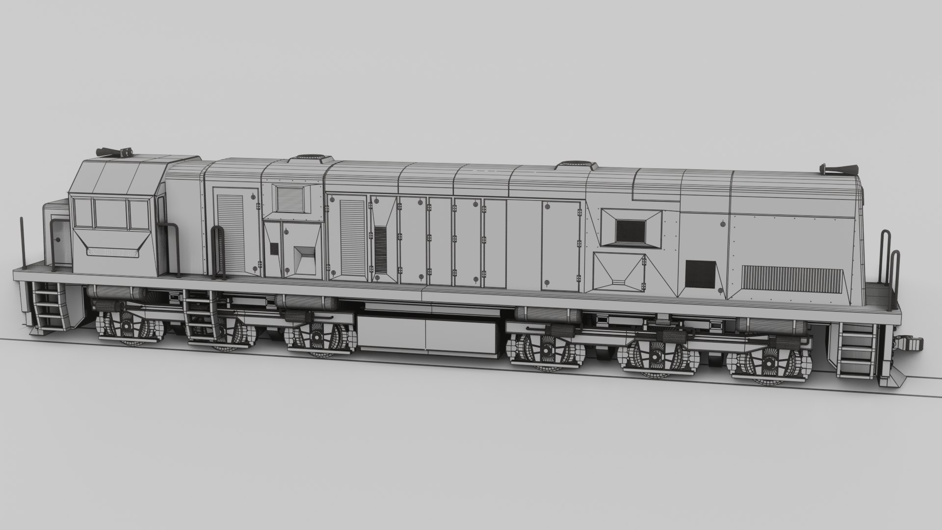 3D Locomotive CC 201 Low-poly 3D Model - TurboSquid 1878147