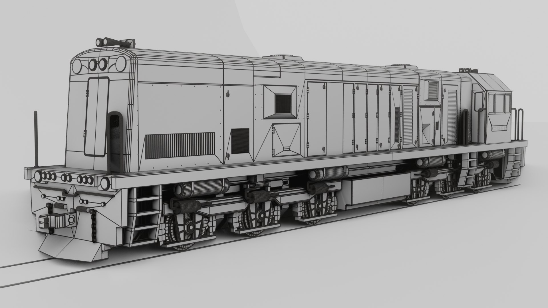 3D Locomotive CC 201 Low-poly 3D Model - TurboSquid 1878147