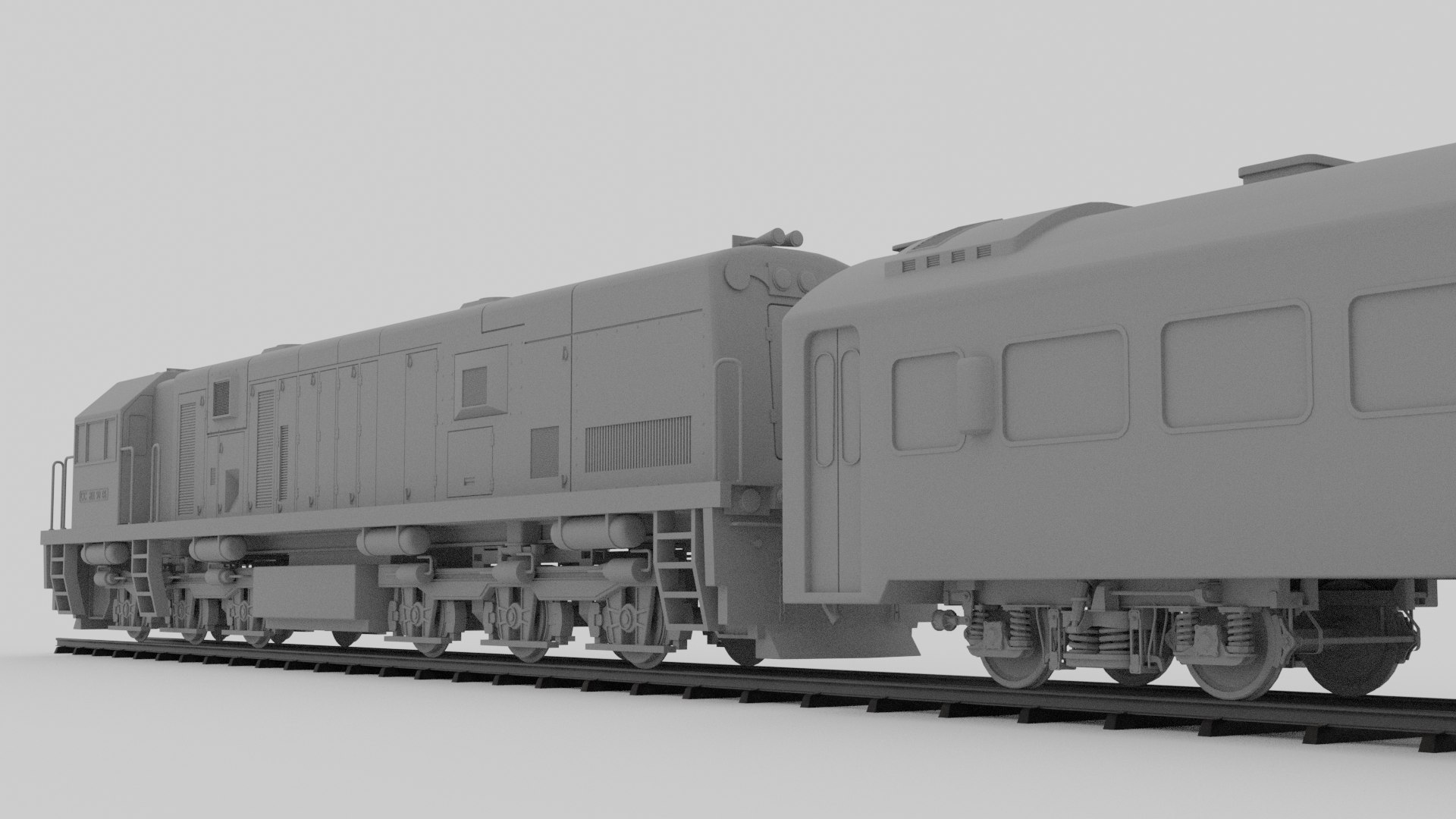 3D Locomotive CC 201 Low-poly 3D Model - TurboSquid 1878147