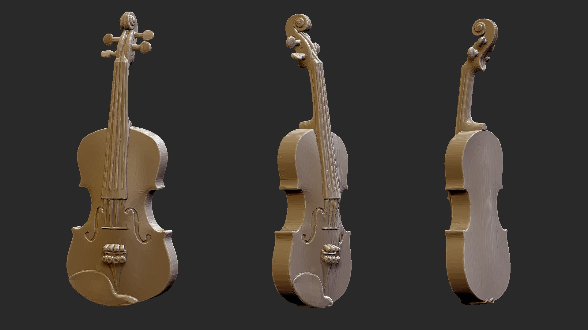 Violin 3D Model - TurboSquid 1697807