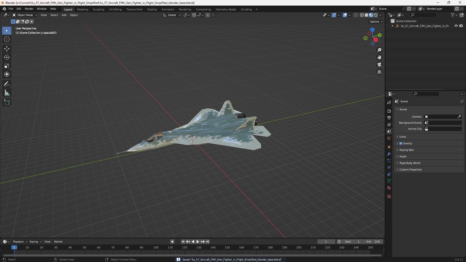 Su 57 Aircraft Fifth Gen Fighter In Flight Simplified 3D - TurboSquid ...