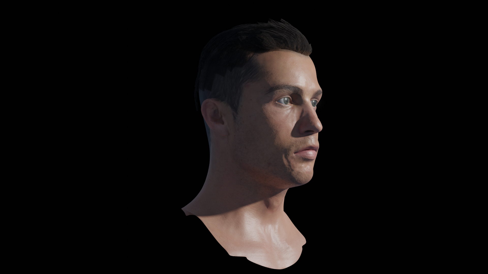 Głowa Cristiano Ronaldo Model 3D - TurboSquid 1772061