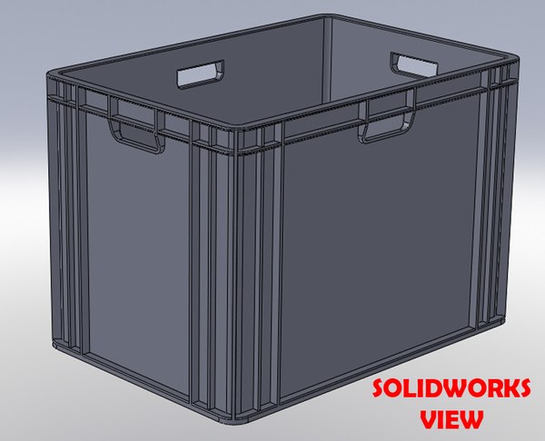 3d model plastic container
