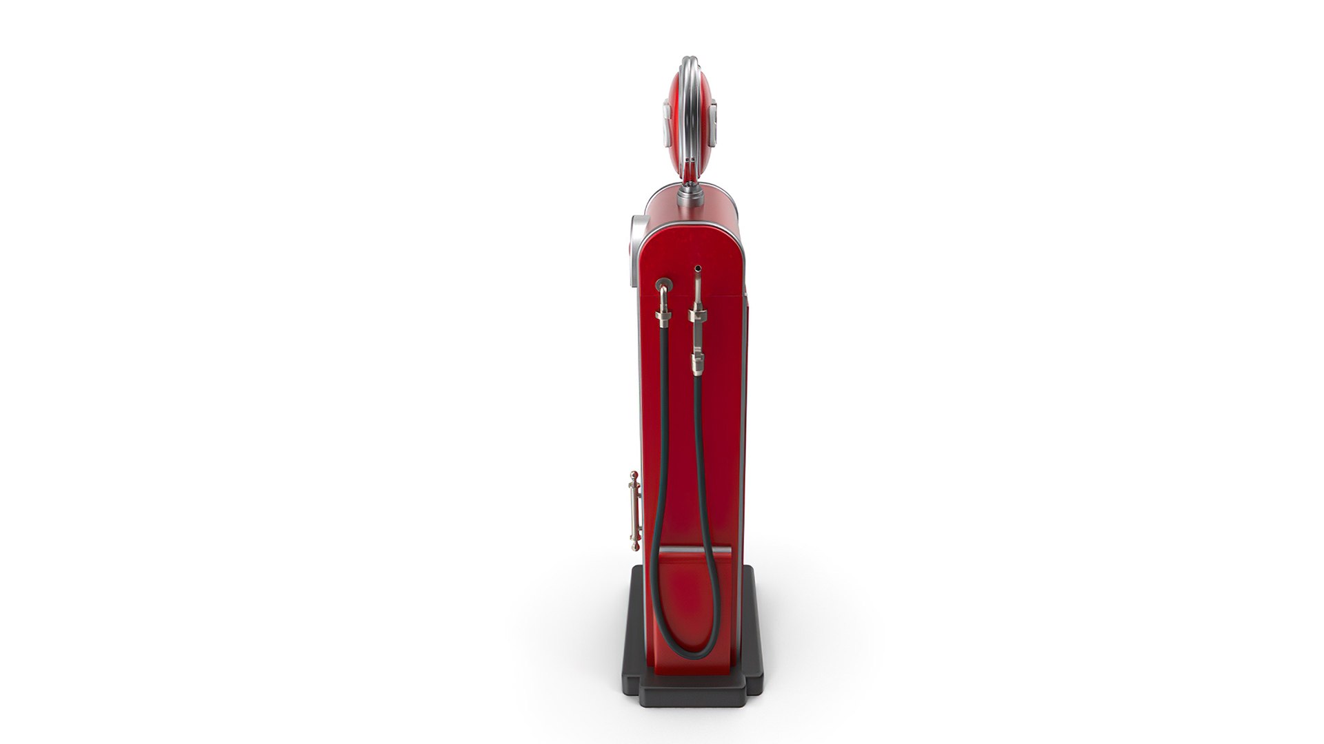 Retro Red Gas Pump Model - TurboSquid 2053980