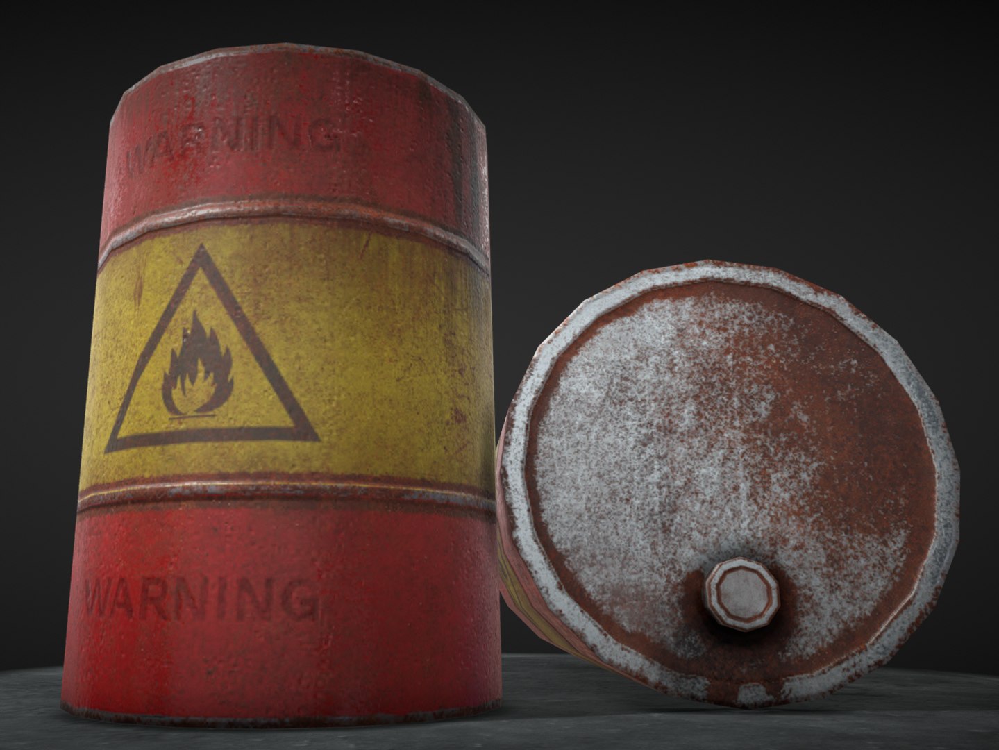 3D oil barrel model - TurboSquid 1384705