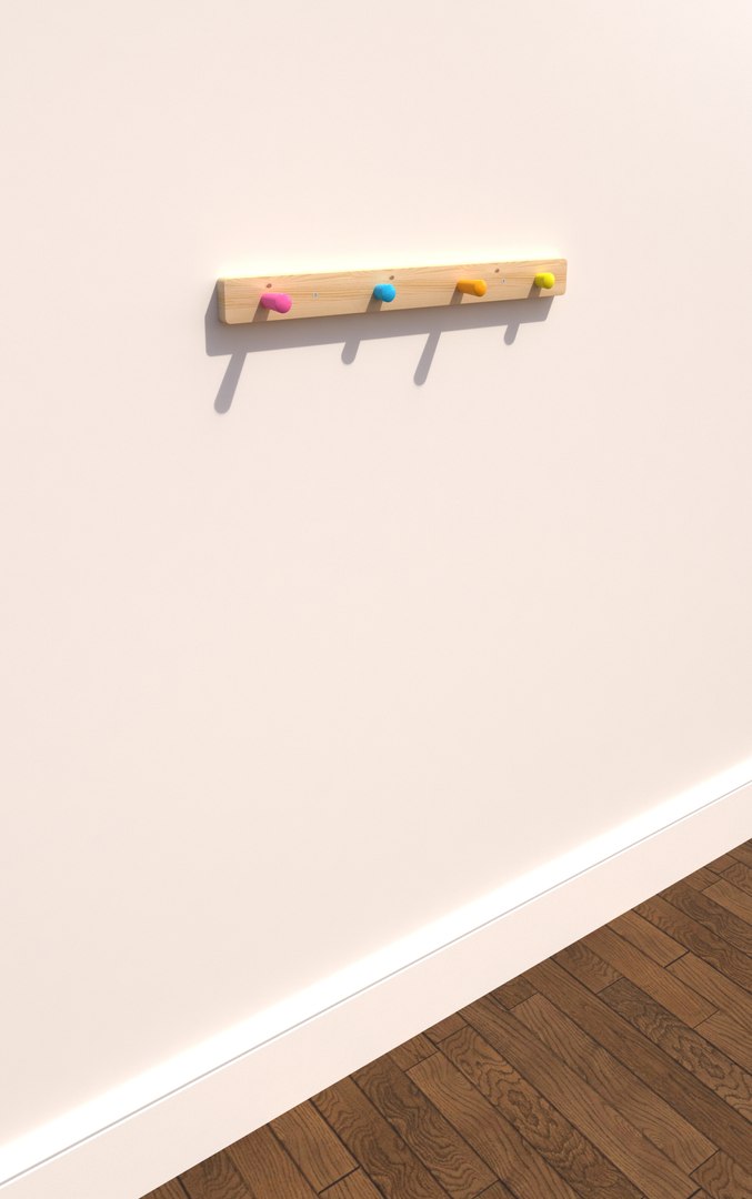 ikea flisat knob wall 3d model