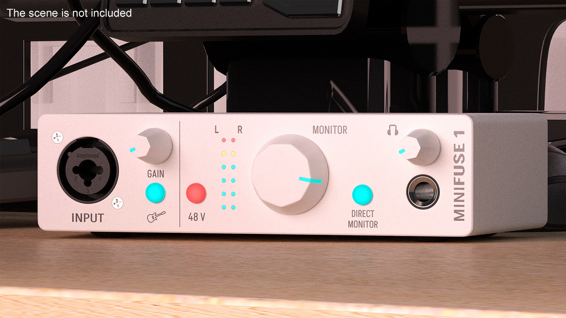 Compact Audio USB Interface Arturia MiniFuse 1 White 3D Model ...