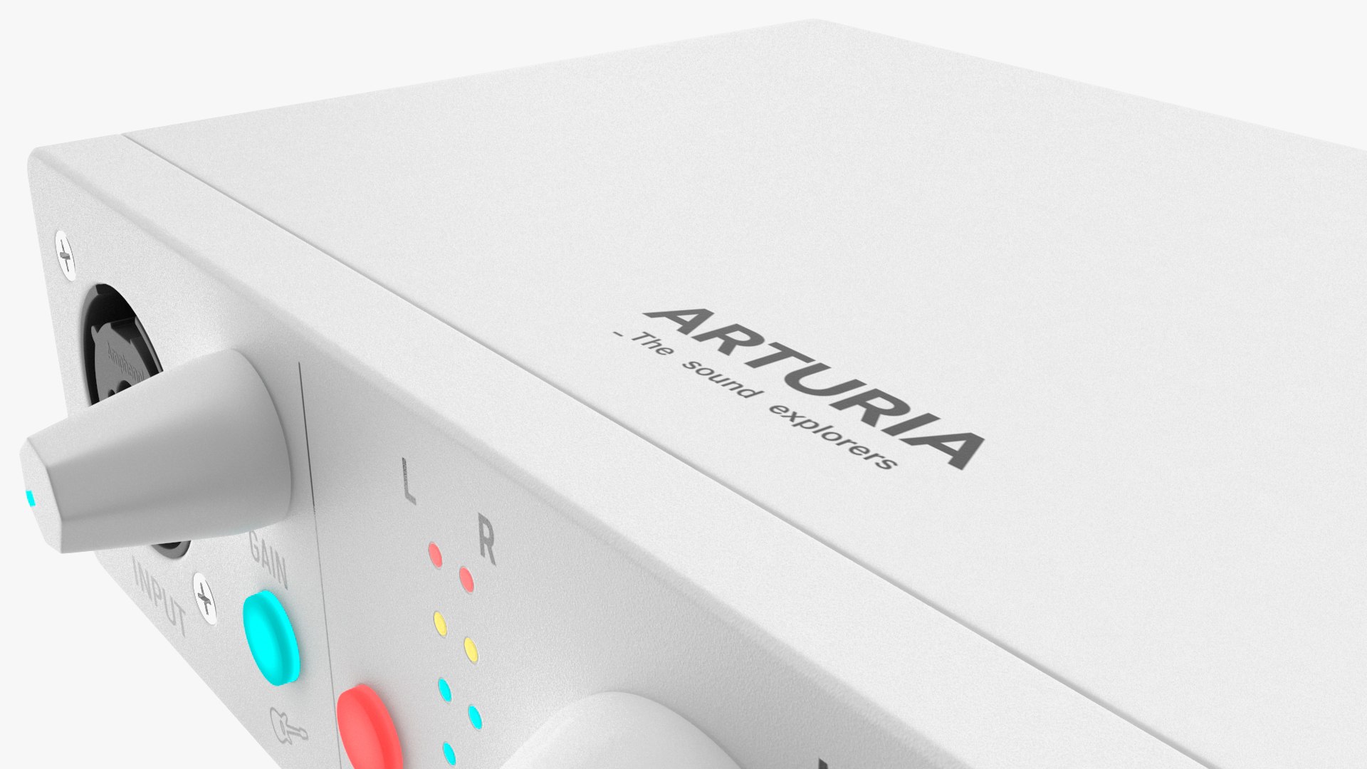 Compact Audio USB Interface Arturia MiniFuse 1 White 3D Model ...