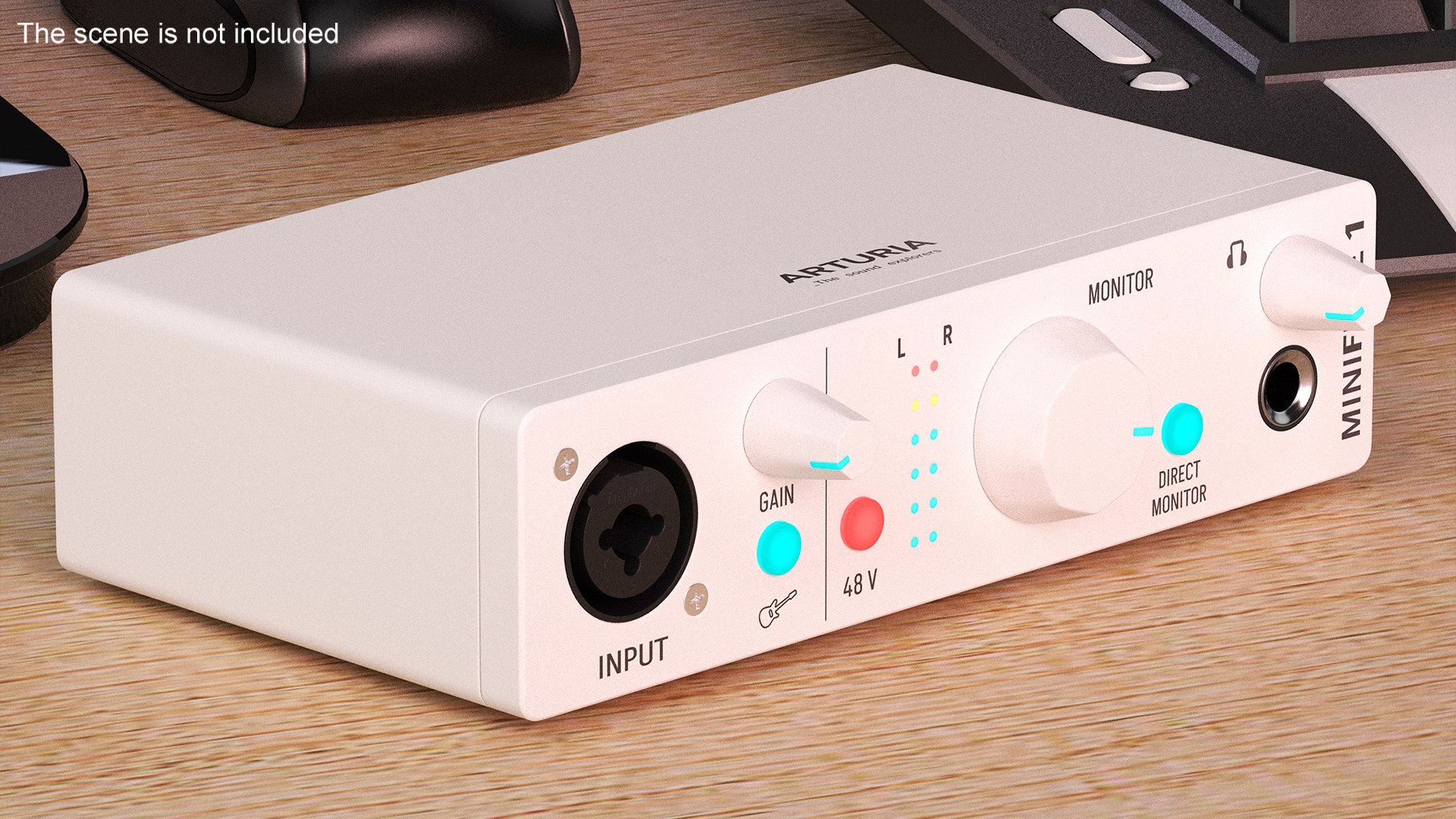 Compact Audio USB Interface Arturia MiniFuse 1 White 3D Model ...