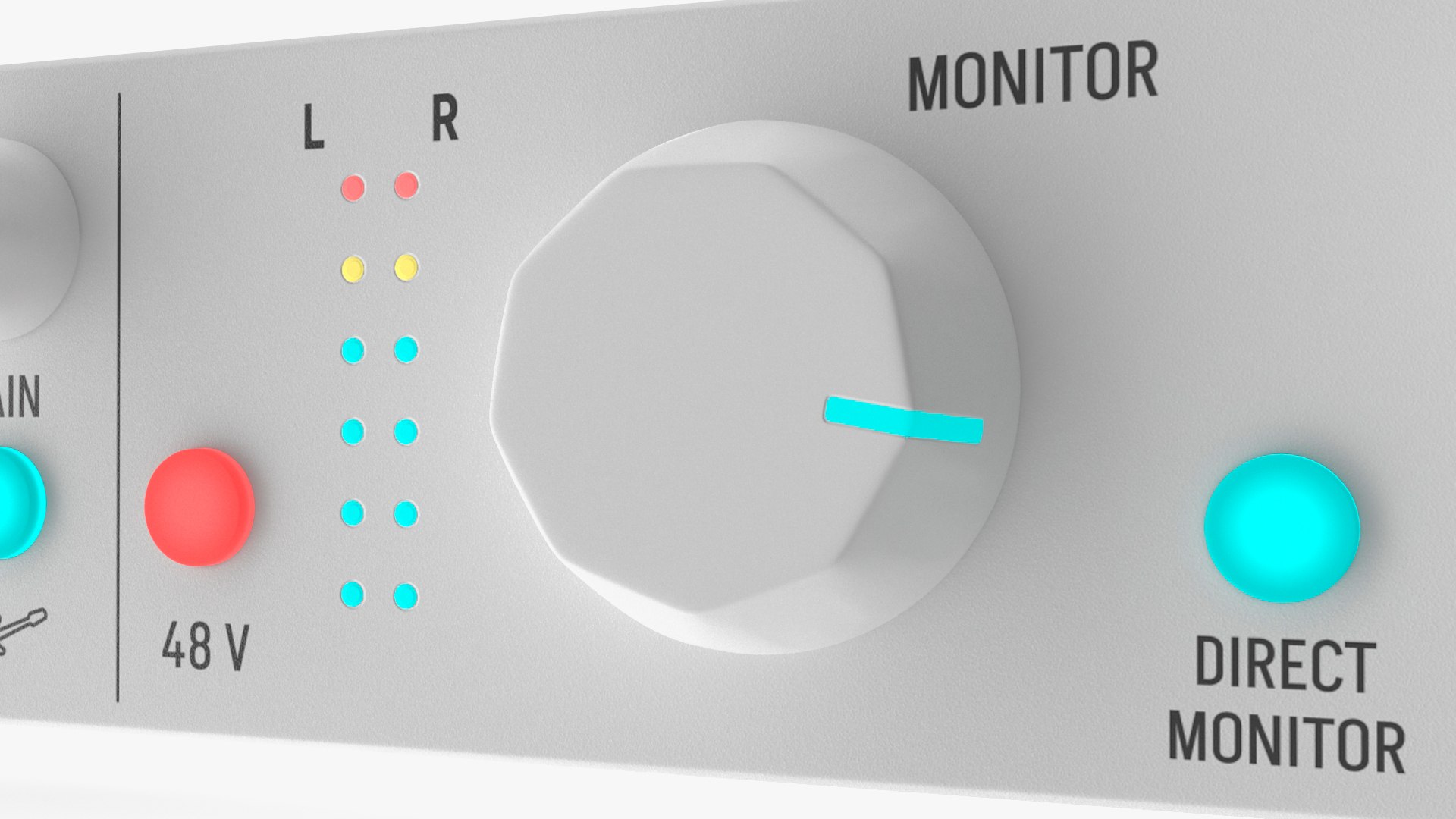 Compact Audio USB Interface Arturia MiniFuse 1 White 3D Model ...
