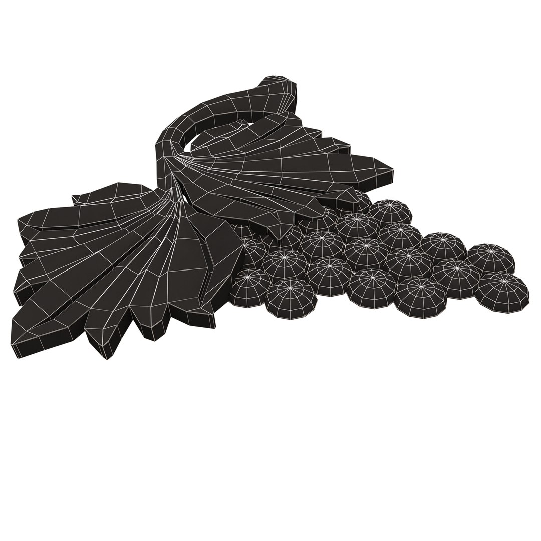 Grape Bas Relief 3D Model - TurboSquid 1948338