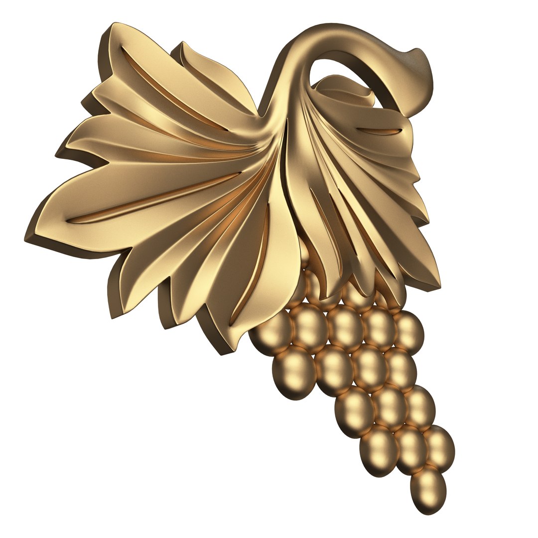Grape Bas Relief 3D Model - TurboSquid 1948338