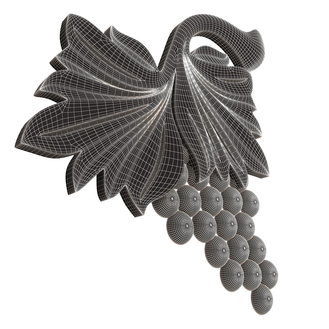 Grape Bas Relief 3D Model - TurboSquid 1948338