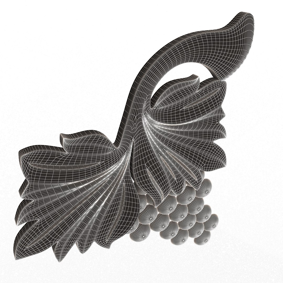 Grape Bas Relief 3D Model - TurboSquid 1948338