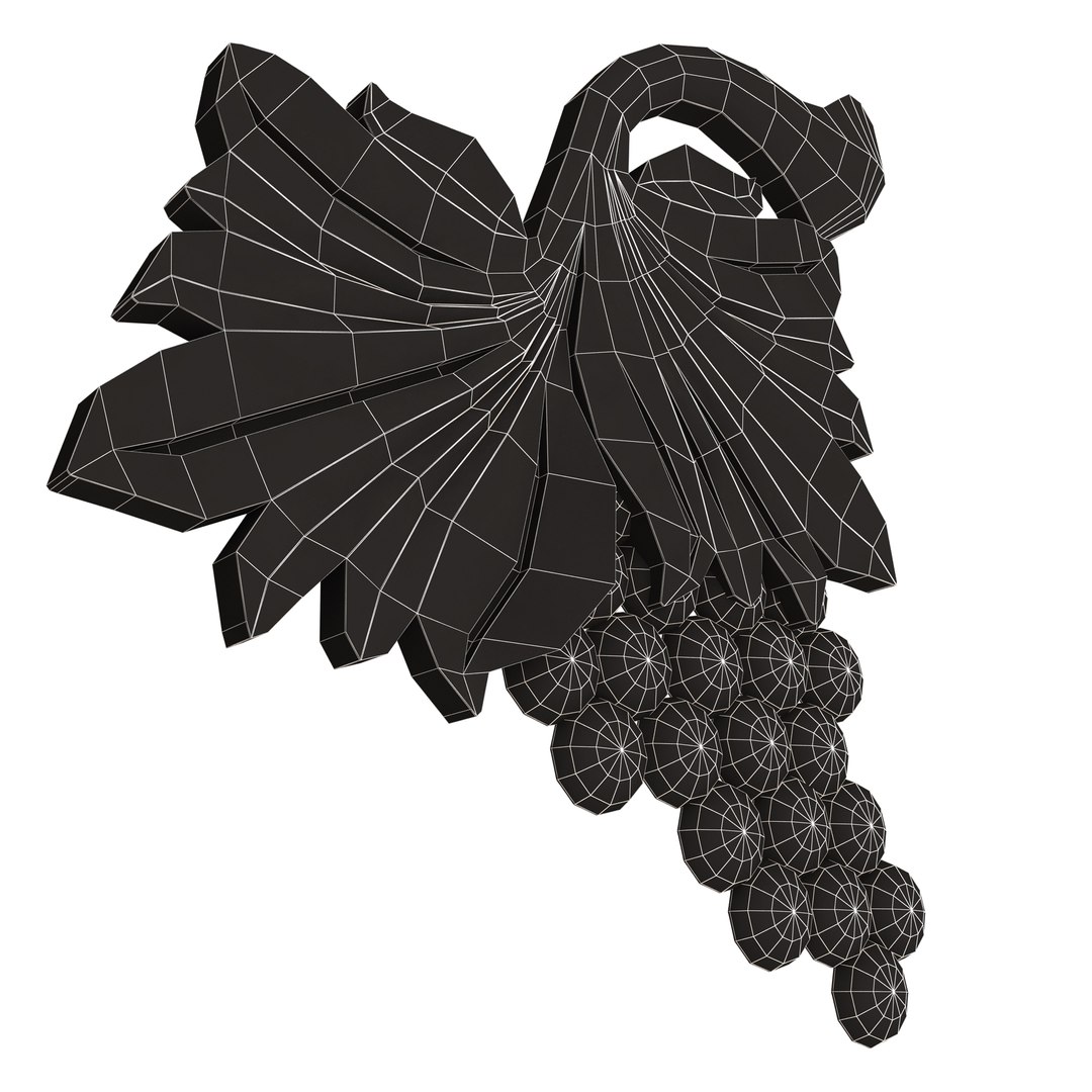 Grape Bas Relief 3D Model - TurboSquid 1948338