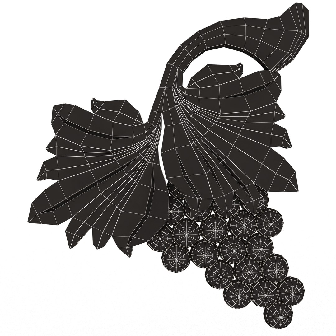 Grape Bas Relief 3D Model - TurboSquid 1948338