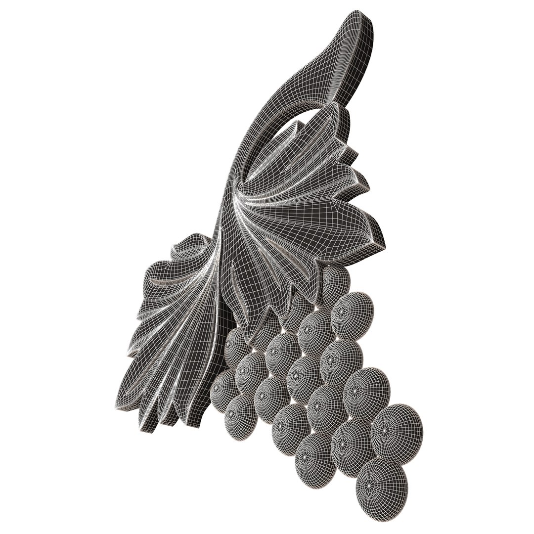 Grape Bas Relief 3D Model - TurboSquid 1948338