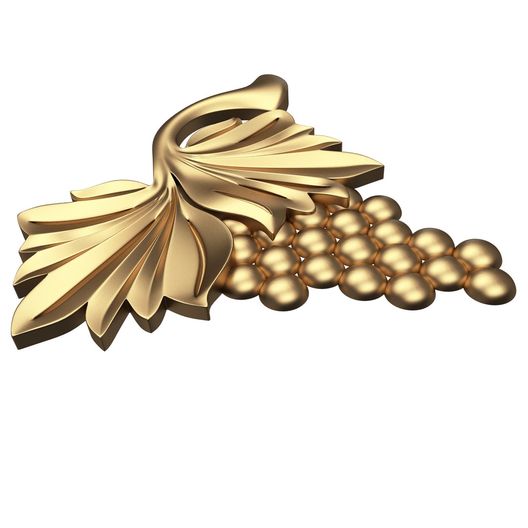 Grape Bas Relief 3D Model - TurboSquid 1948338
