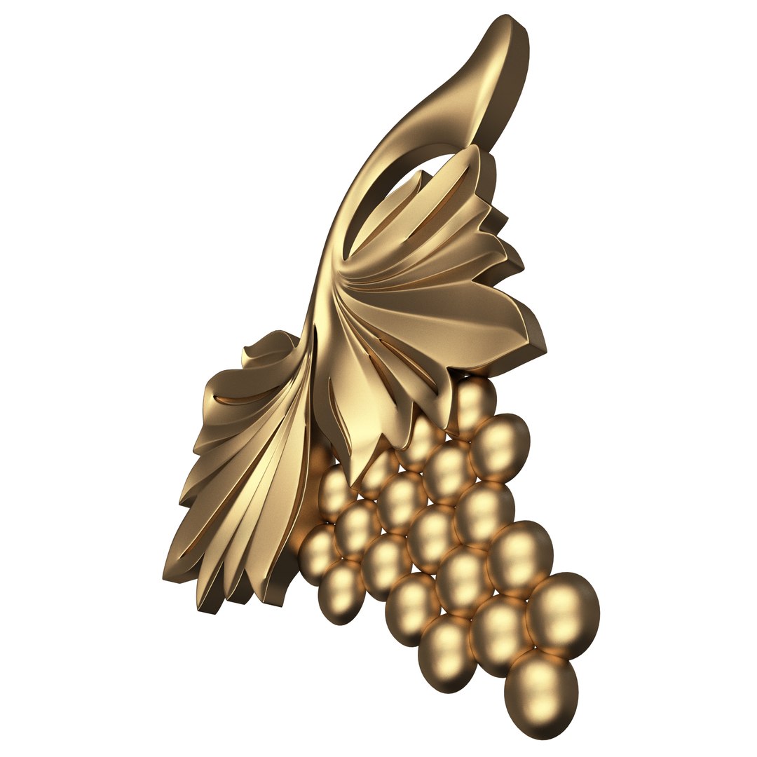 Grape Bas Relief 3D Model - TurboSquid 1948338