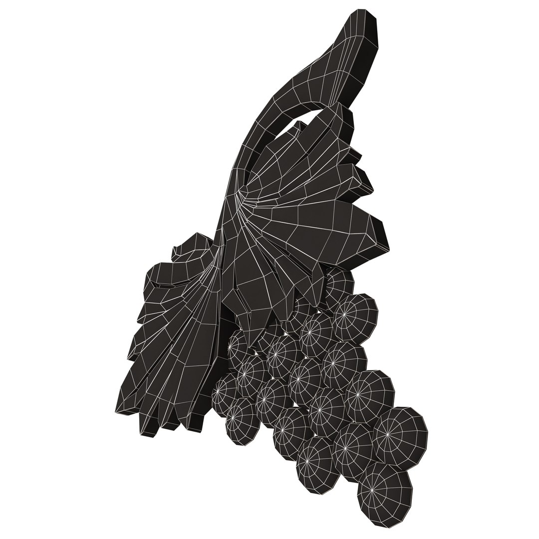 Grape Bas Relief 3D Model - TurboSquid 1948338