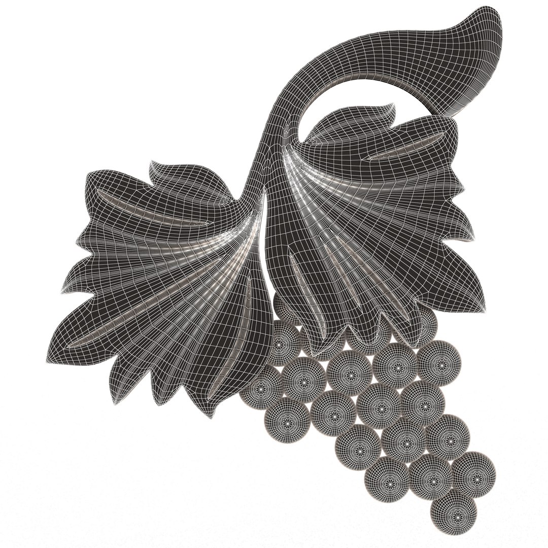 Grape Bas Relief 3D Model - TurboSquid 1948338