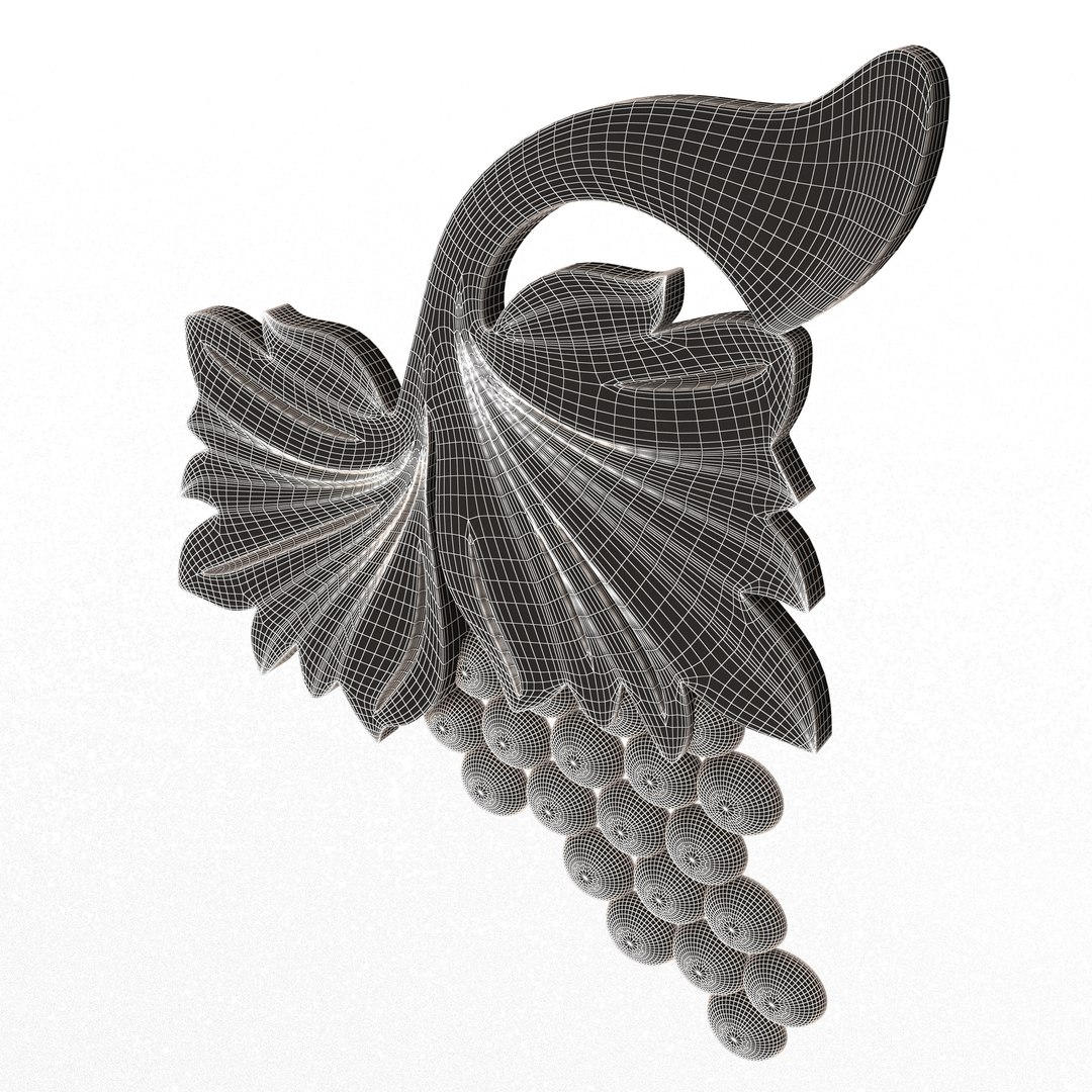 Grape Bas Relief 3D Model - TurboSquid 1948338