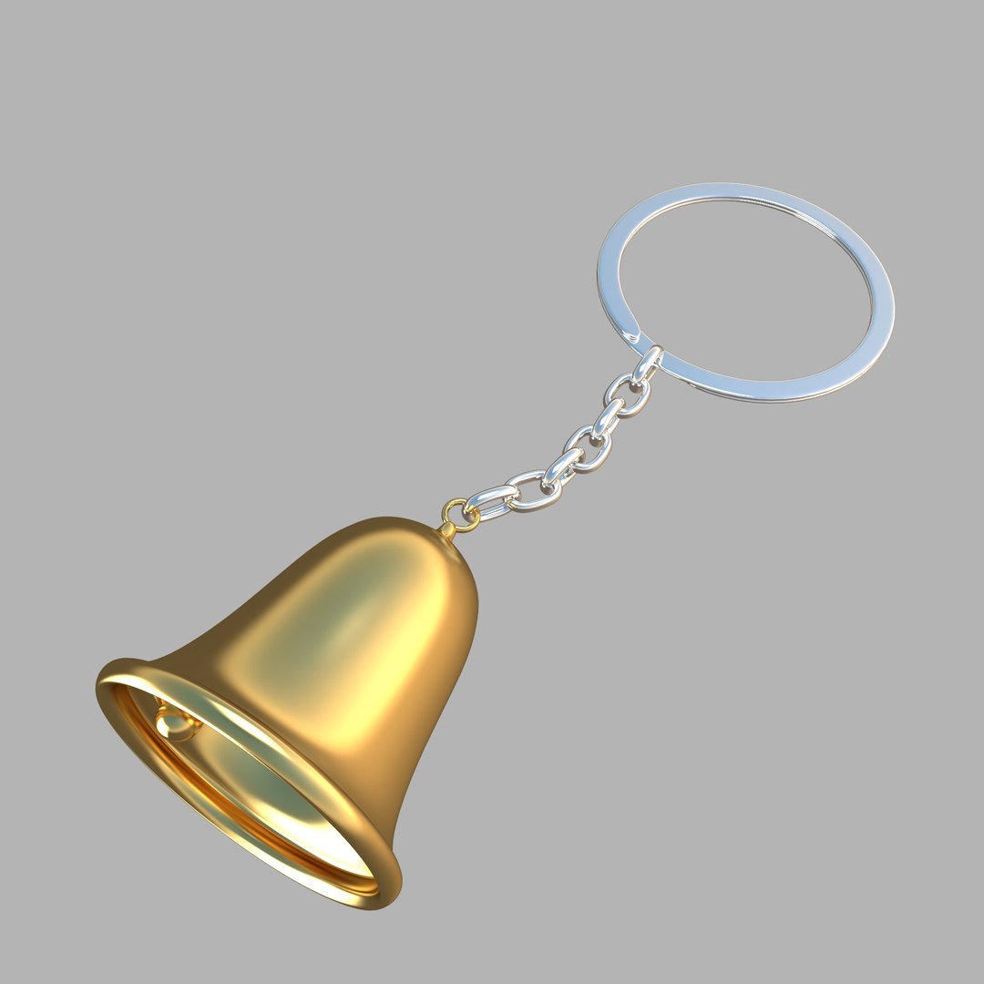 3D Bell Keychain - TurboSquid 2346526