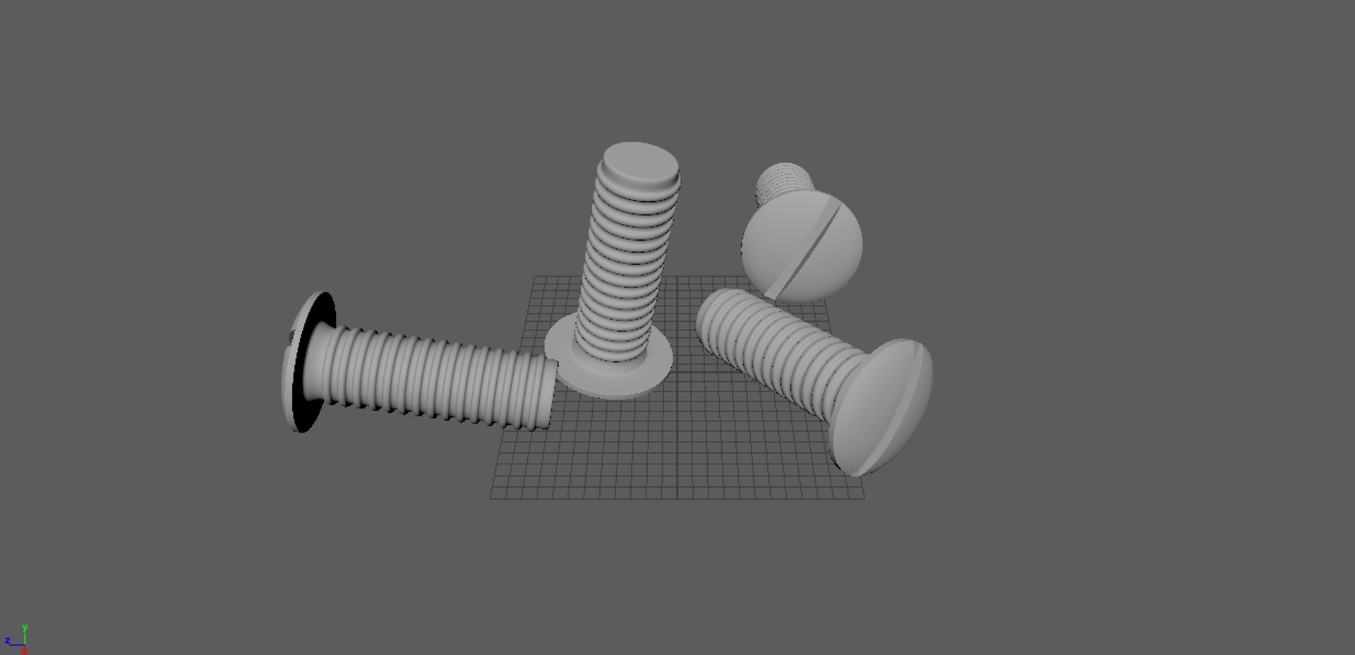 3D Steel Screw1 - TurboSquid 2390340