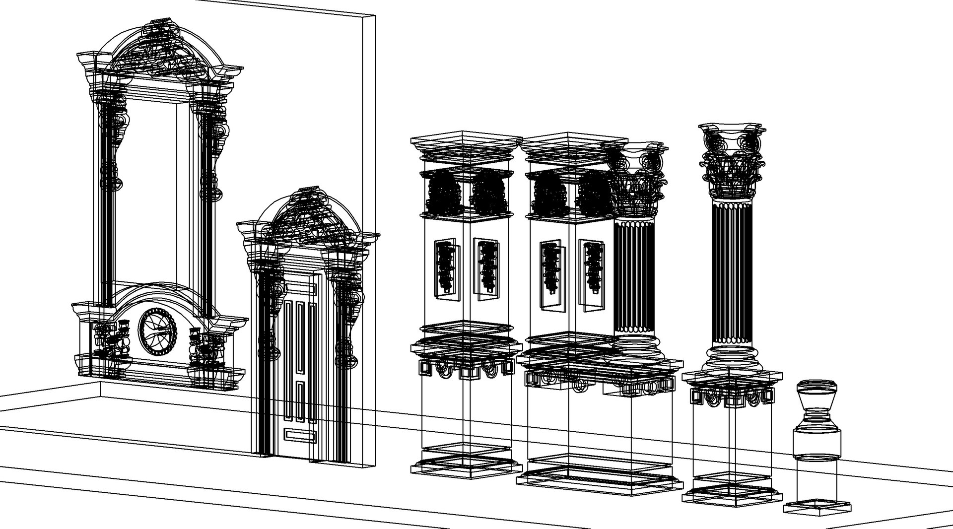 Classical House Revit Family Parameter 3D Model - TurboSquid 2298085