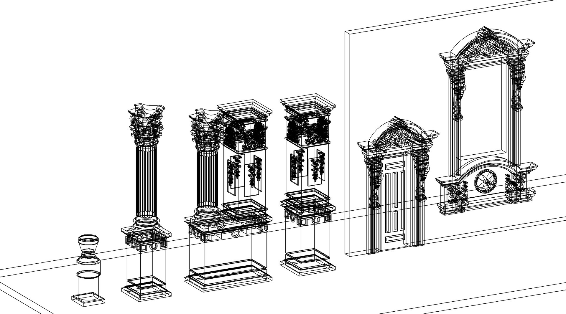 Classical House Revit Family Parameter 3D Model - TurboSquid 2298085