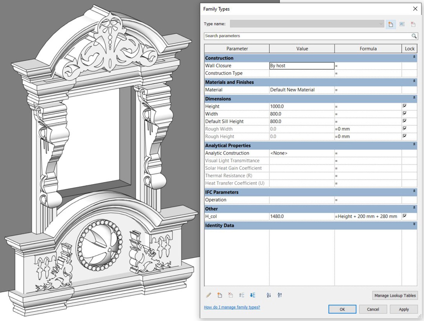 Classical House Revit Family Parameter 3D Model - TurboSquid 2298085