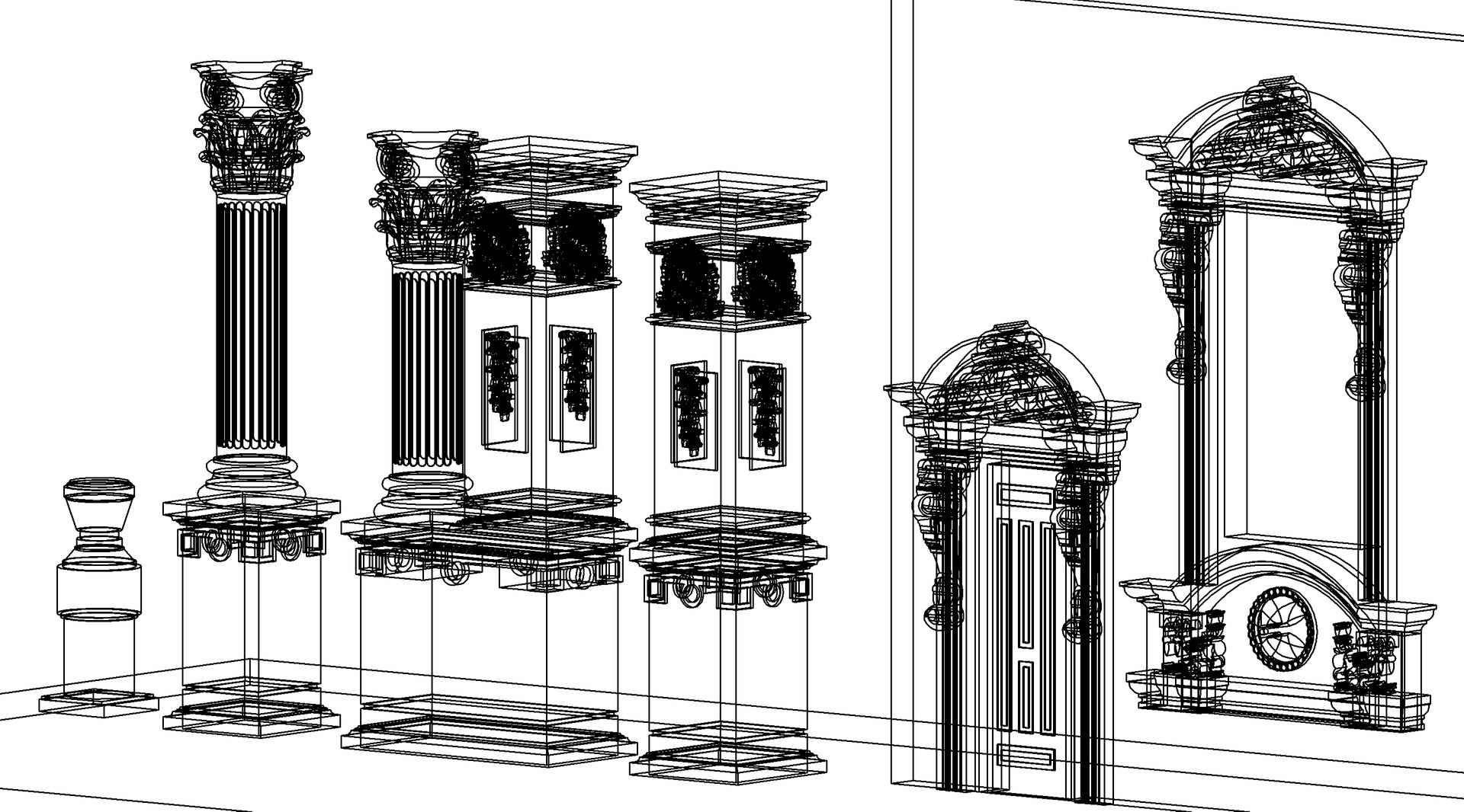 Classical House Revit Family Parameter 3D Model - TurboSquid 2298085