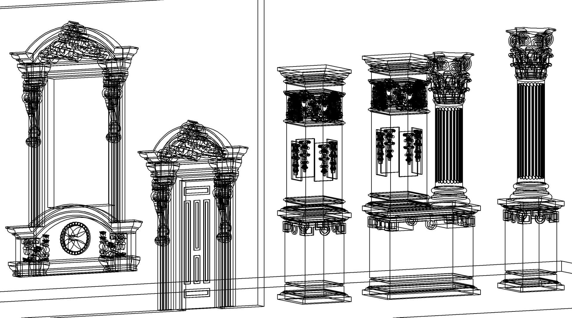 Classical House Revit Family Parameter 3D Model - TurboSquid 2298085