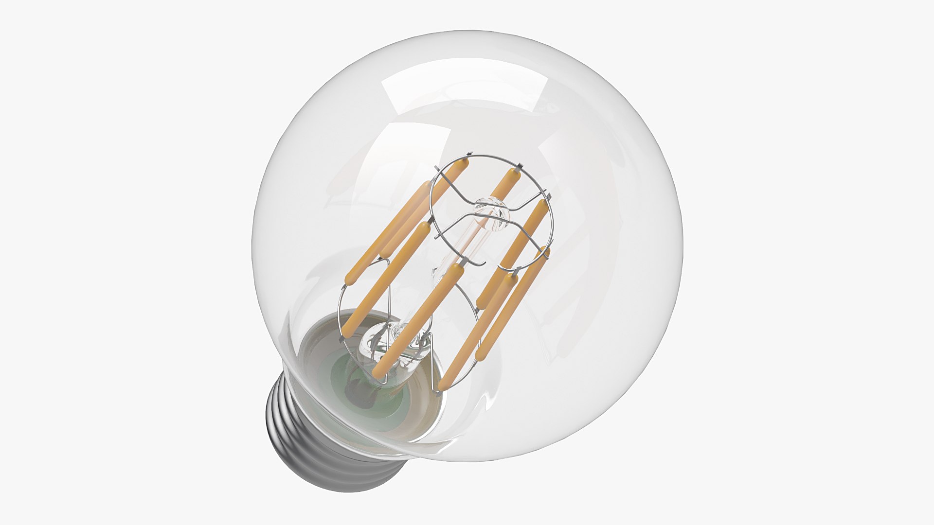 3d Led Filament Bulb Lights Model
