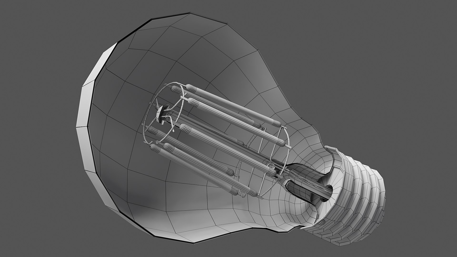3d Led Filament Bulb Lights Model