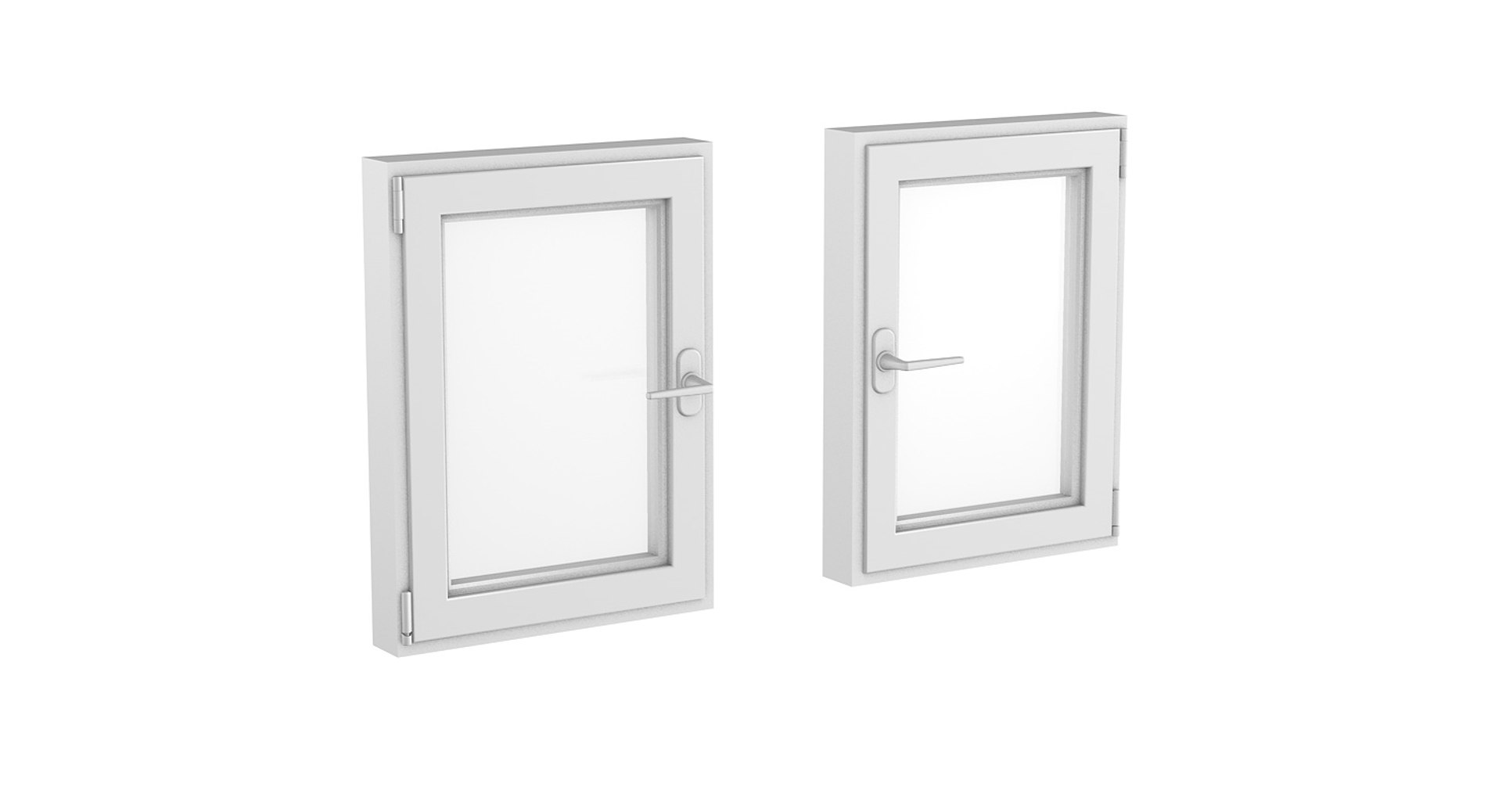 Pvc Window 60x80 3D Model - TurboSquid 1374322